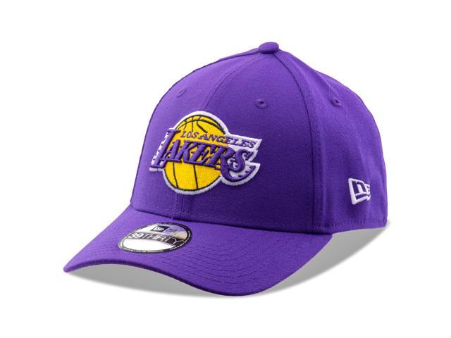 New Era Mens Los Angeles Lakers Team Classic 39THIRTY Stretch Fit - Purple - Medium/Large