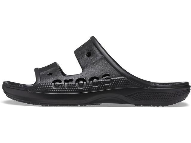 Click here for Crocs Unisex Baya Two-Strap Slide Sandals - Black prices