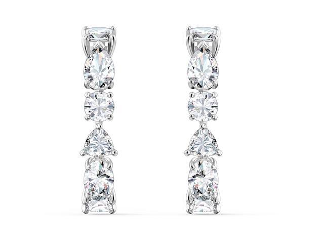 Click here for Swarovski Tennis Deluxe Mixed Pierced Earrings - W... prices