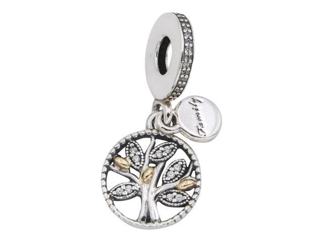 Pandora Sparkling Family Tree Dangle Charms - Two-Tone