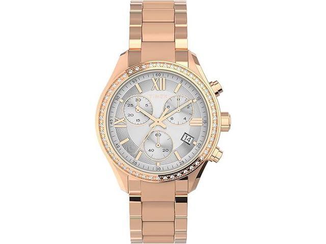 Click here for Timex Trend Chronograph Rose Gold-Tone Ladies Watc... prices