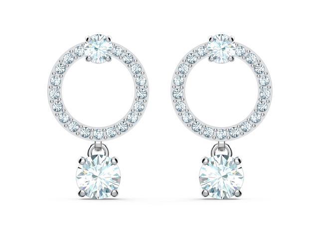 Click here for Swarovski Attract Circle Pierced Earrings - White... prices