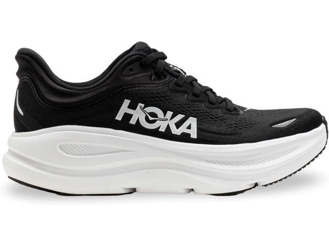 Click here for Hoka Bondi 9 Womens Running Shoe - Black/White prices