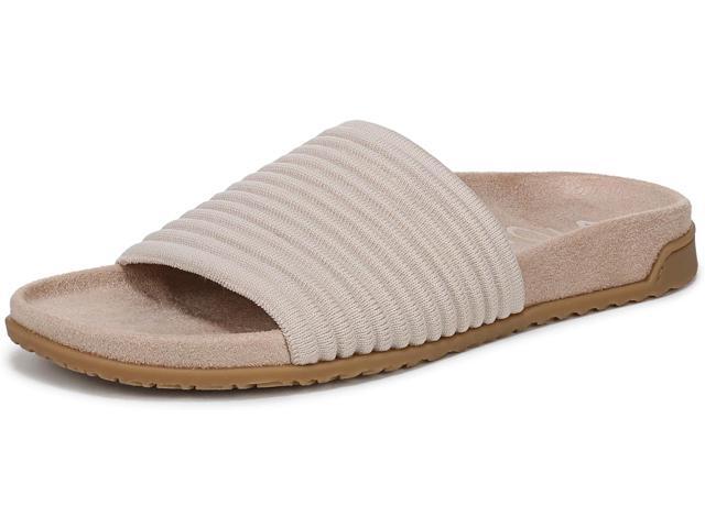 Click here for Vionic Womens Evie Knit Slide Sandal - Cream prices