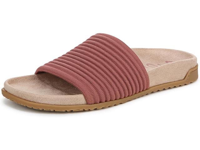 Click here for Vionic Womens Evie Knit Slide Sandal - Withered Ro... prices