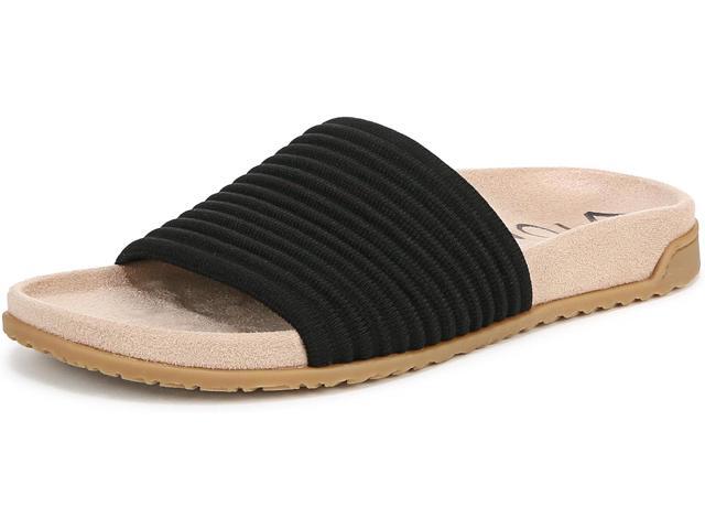 Click here for Vionic Womens Evie Knit Slide Sandal - Black prices