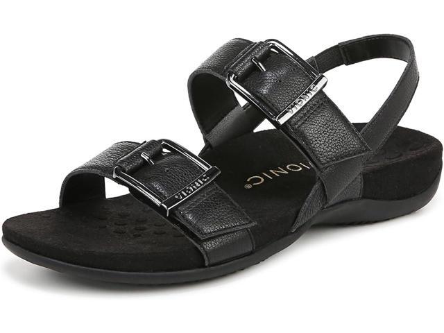 Click here for VIONIC Womens Reese Slingbacks Heeled Sandal - Bla... prices