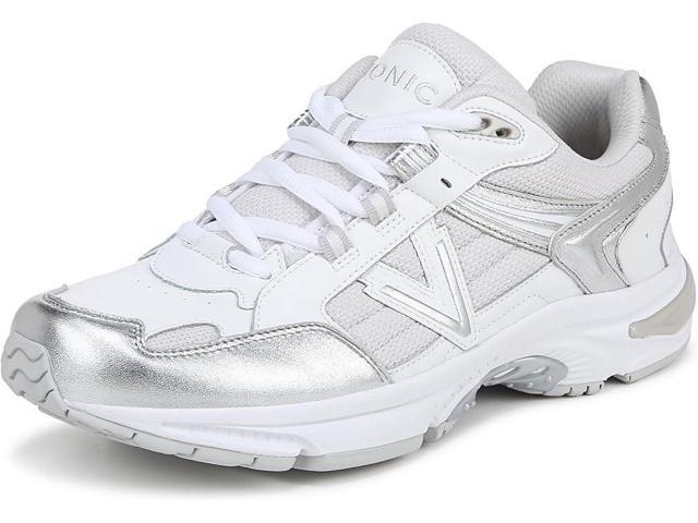 Click here for Vionic Womens 23Walk 2.0 Sneaker - White Silver Le... prices