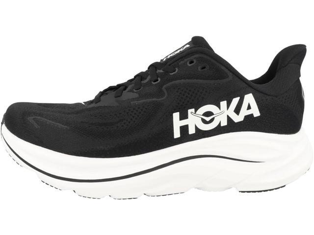Click here for Hoka One Womens Clifton 10 Road Running Shoes - Bl... prices