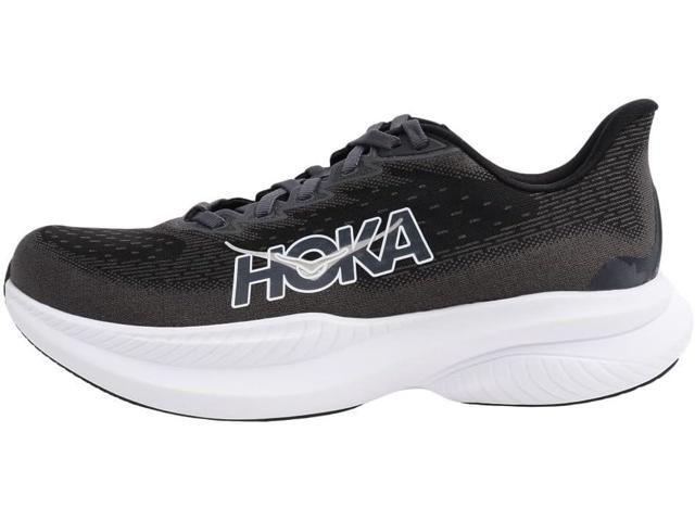 Click here for Hoka Mens Mach 6 Running Shoes - Black/White prices