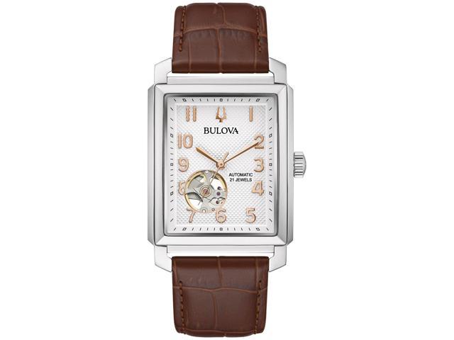 Click here for Bulova Sutton Automatic Alligator-Grain Leather Me... prices