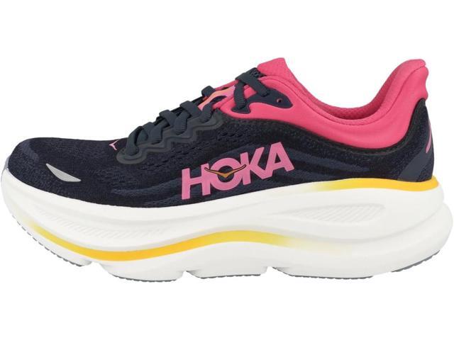 Click here for Hoka Bondi 9 Womens Running Shoe - Varsity Navy/Na... prices
