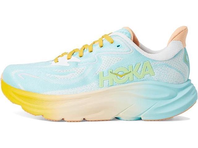 Click here for Hoka One Womens Clifton 10 Road Running Shoes - Bl... prices