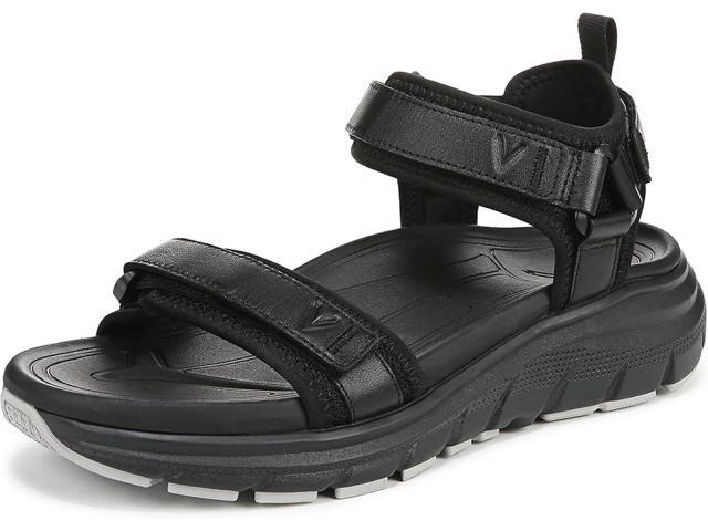 Click here for Vionic Womens Walk Max Wanderer Sandal - Black Lea... prices