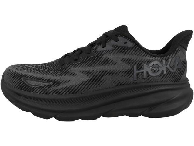 Click here for Hoka One Mens Clifton 9 Road Running Shoes - Black prices