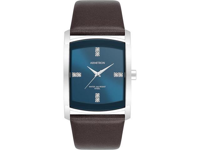 Click here for Armitron Rectangular Crystal Dial Accented Leather... prices