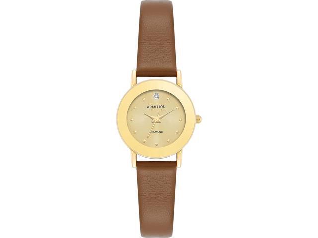 Click here for Armitron Genuine Diamond Dial Leather Ladies Watch prices