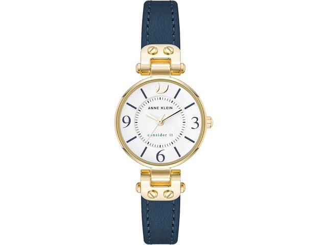 Click here for Anne Klein Sustainable Leather Strap Ladies Watch prices