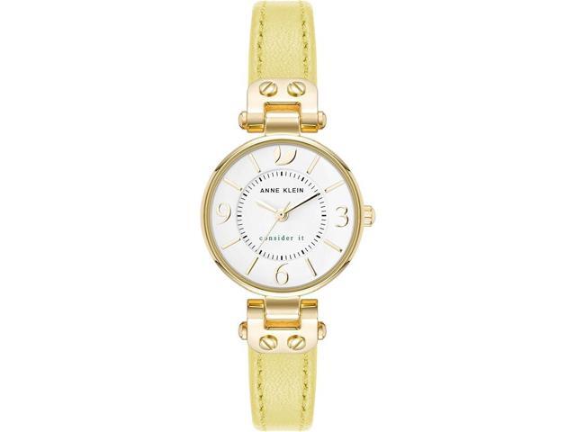 Click here for Anne Klein Sustainable Leather Strap Ladies Watch prices