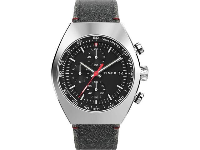 Click here for Timex Legacy Tonneau Black/Black Leather Mens Watc... prices