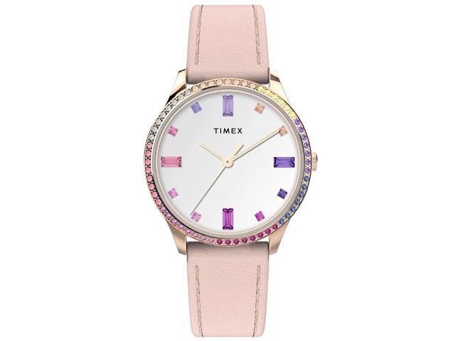 Click here for Timex 32mm Trend Dress Rose Gold/Rainbow Crystal L... prices