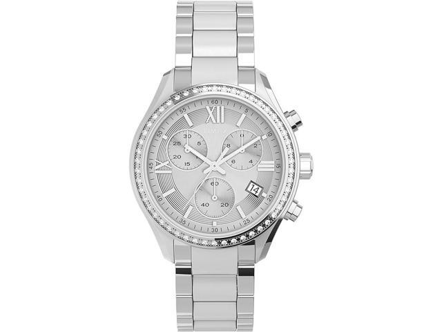 Click here for Timex Trend Chronograph Silver-Tone Ladies Watch prices