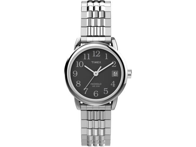 Click here for Timex Easy Reader Perfect Fit Silver/Black Ladies... prices