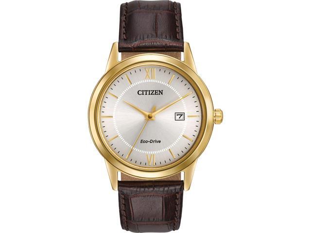Click here for Citizen Mens 39mm Brown Calfskin Stainless Steel C... prices