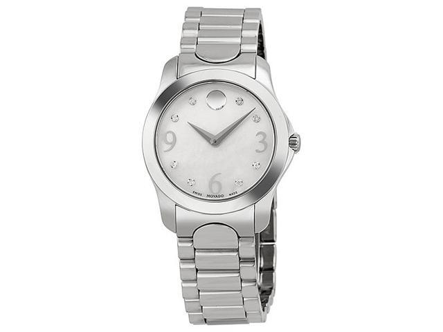 Click here for Movado Diamond Mother of Pearl Dial Stainless Stee... prices