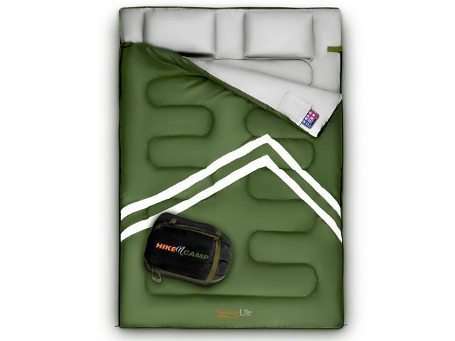 Click here for SereneLife Double Sleeping Bag with Two Pillows &#... prices