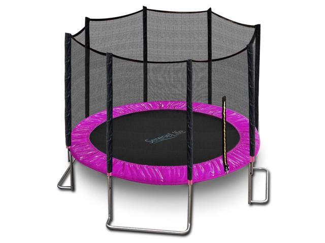Click here for SereneLife Outdoor Trampoline with Safety Net - 10... prices