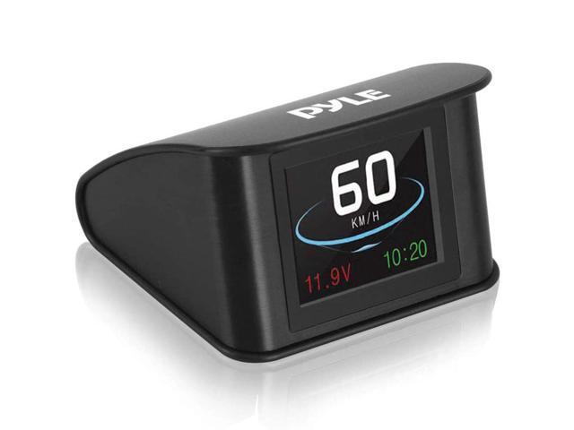 Pyle Smart Car Hud Heads-Up Display with Gps Compass and Speedometer - Black