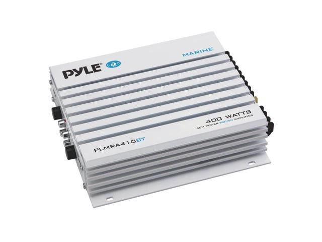 Pyle 4-Channel Marine Bluetooth Amplifier - 400 Watt Waterproof - White