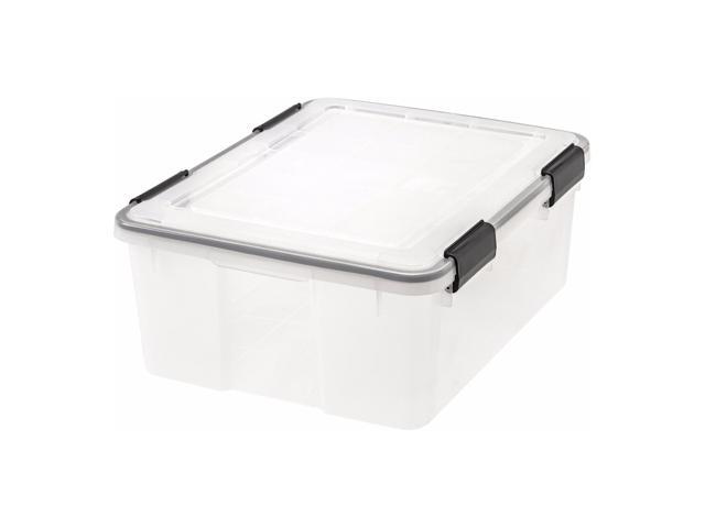 Click here for IRIS USA 30.6 Quart Clear Plastic Weathertight Pla... prices