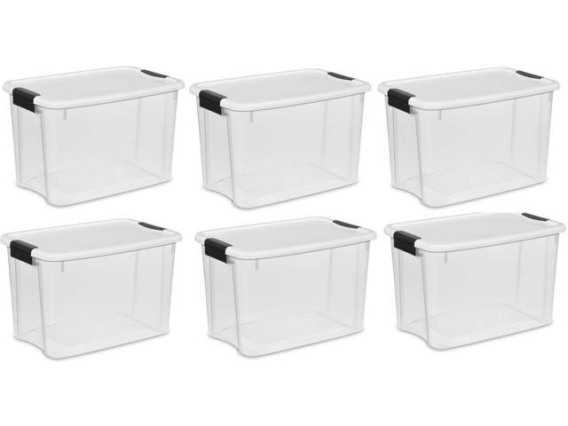 Click here for Sterilite 30 Qt Clear Plastic Stackable Storage Bi... prices