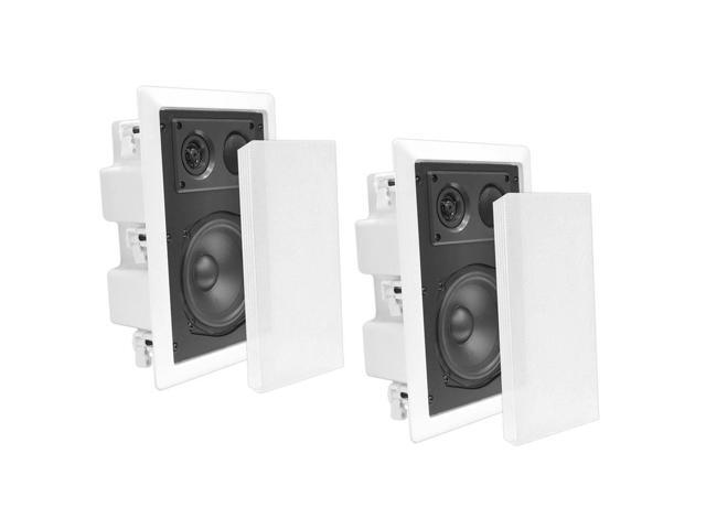 Pyle Home In-Wall In-Ceiling 5.25-Inch 300W 2-Way Speaker Pair System