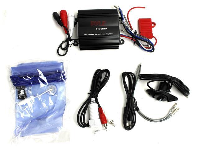 Click here for New Pyle PLMRMP1B 400 Watt 2 Channel Marine Waterp... prices