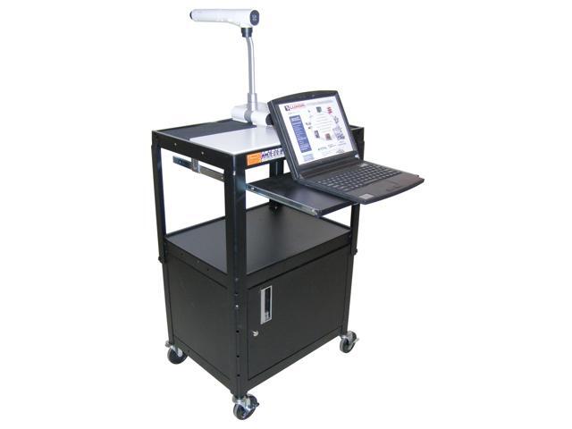 Click here for Luxor Height Adjustable A/V Cart with Pullout Keyb... prices
