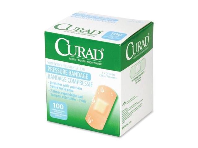 Curad Pressure Adhesive Bandages 2 3/4 x 1 100/Box NON85100