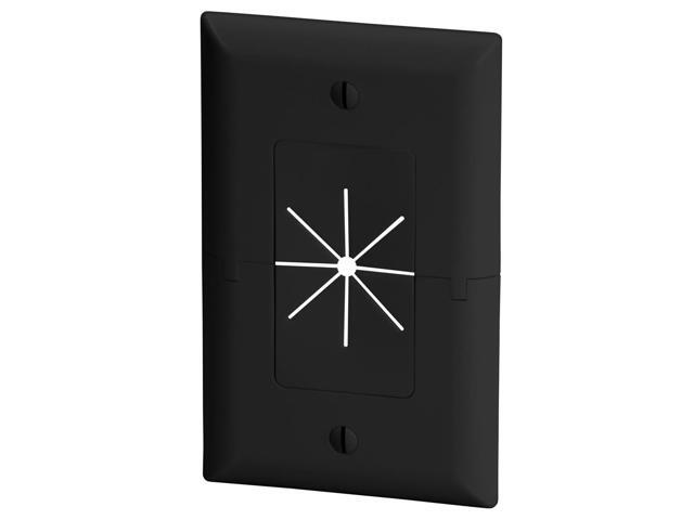 Click here for DataComm 450017BK Flexible Opening Split Plate Bla... prices