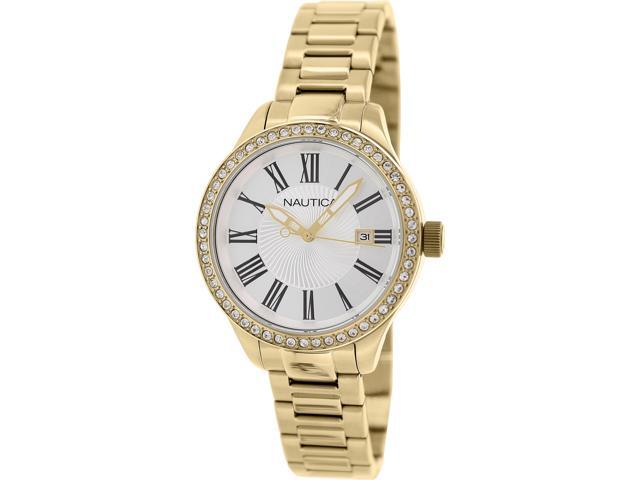 Click here for Nautica Womens Bfd 101 N16661M Gold Stainless-Stee... prices