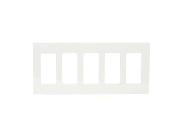 Click here for Five Gang Screwless Decora Wall Plate  White prices