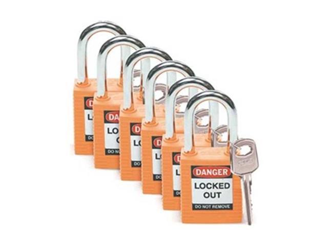 Click here for Lockout Padlock  Fiberglass  Orange  PK 6 prices