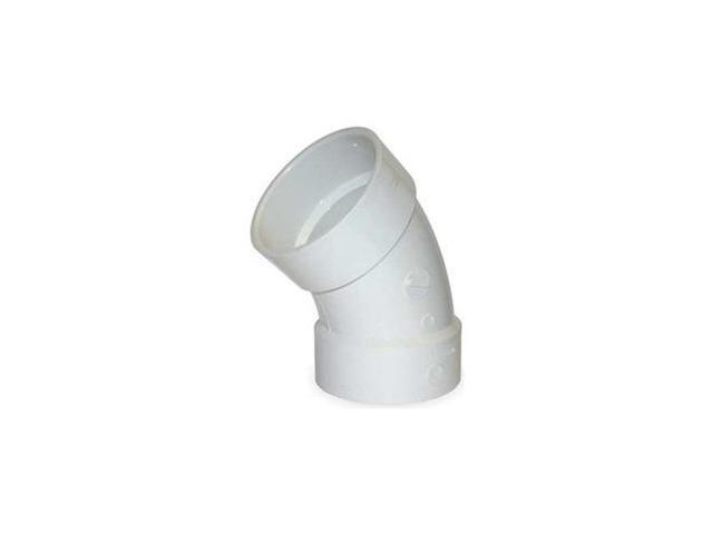 Click here for ZORO SELECT 1WKC7 PVC Elbow  45 Degrees  Hub  4 in... prices