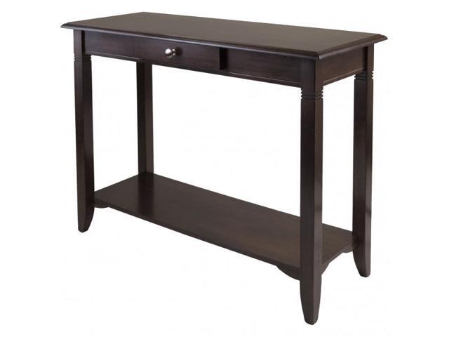 Click here for Banded Cappuccino Console Table - by Winsome Tradi... prices