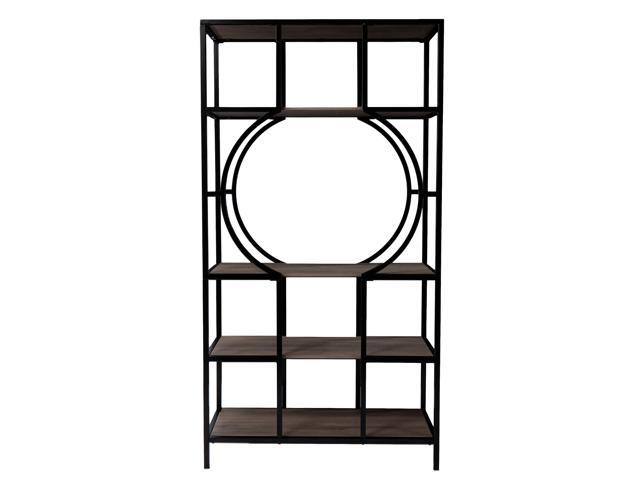Click here for 68.25 Black and Brown Contemporary 5-Tier Bookcase prices