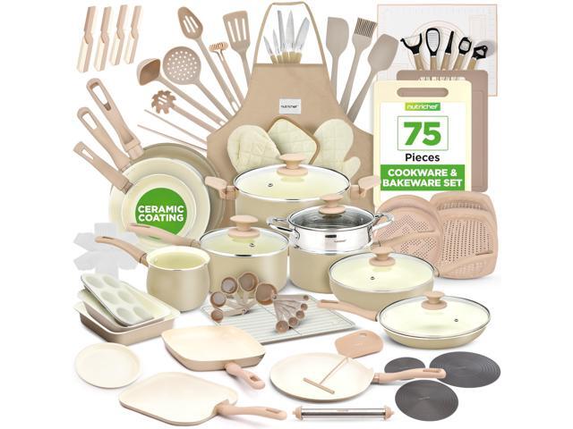 Click here for NutriChef 75-Piece Non-Stick Pots and Pans Set  Co... prices