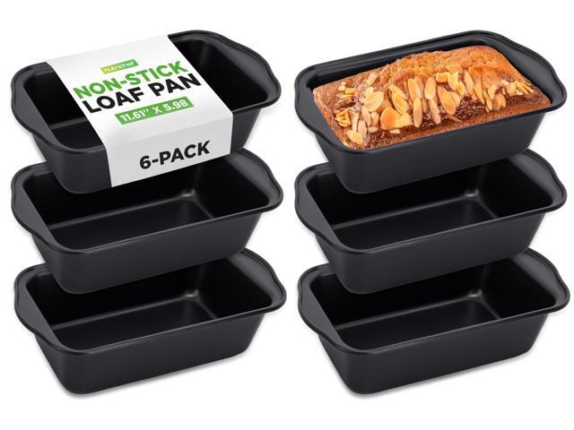 Click here for NutriChef 6 Piece Set of Non-Stick Loaf Pans  Grip... prices