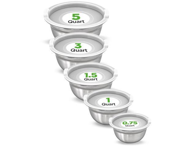 Click here for NutriChef 10 Piece Stainless Steel Mixing Bowls wi... prices