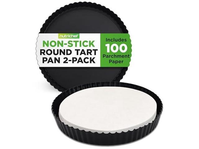 Click here for NutriChef 2 Round Tart Pans 9 Inch Carbon Steel Ta... prices